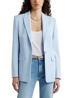 Nordstrom Ingrid Classic Fit Blazer - Blue Floaty