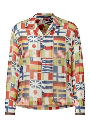 BODE International Printed Silk Shirt - Multicoloured