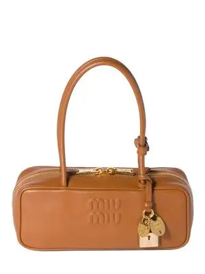 Miu Miu Beau Leather Bag - Cognac