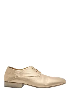 Marsèll Scia Laminated-leather Derby Shoes - Gold