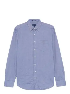 Gant Logo-embroidered Shirt - Blue