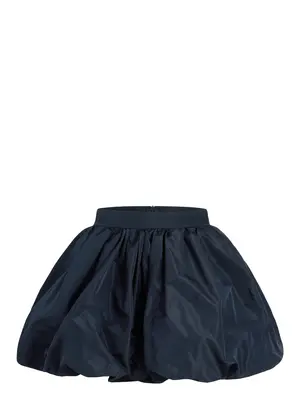 Patou Bubble Poplin Mini Skirt - Blue