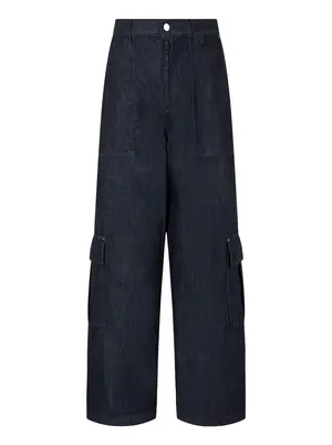 STUDIO TOMBOY High-waist Cargo Pants - Blue