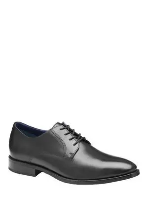 Johnston & Murphy Landry Plain-toe Derby - Black Full Grain