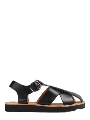 Gabriela Hearst Gabriela Hearst Horatio Leather Sandals Black