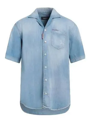 Dsquared2 Denim Shirt Size Cotton, Elastane - Blue