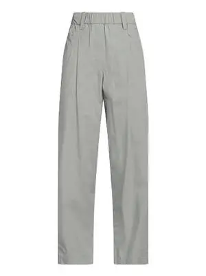 Brunello Cucinelli Tapered Poplin Pants - Grey
