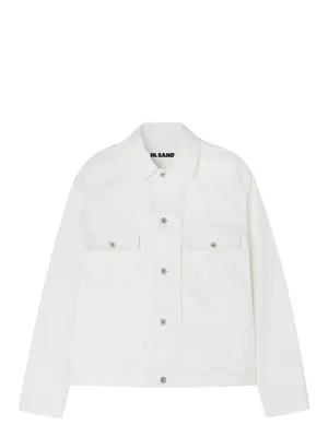 JIL SANDER Button-fastening Denim Jacket - White