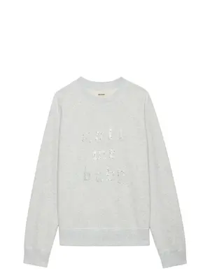Zadig&Voltaire Rhinestone-embellished Sweatshirt - Grey