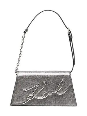 Karl Lagerfeld K/signature Shoulder Bag - Grey