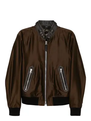 TOM FORD TOM FORD Faille Biker Jacket