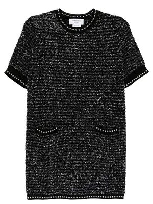Thom Browne Tweed Mini Dress - Black