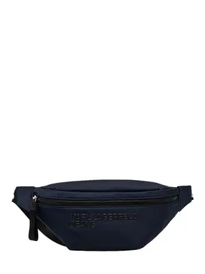 Karl Lagerfeld Logo-embossed Belt Bag - Blue