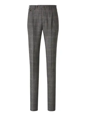 PT TORINO Prince Of Wales Patterned Trousers - Grey