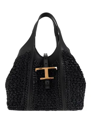 TOD'S T Timeless Tote - Black
