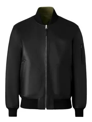 Mackage Easton-sa 2-in-1 Reversible Leather Bomber Jacket - Black