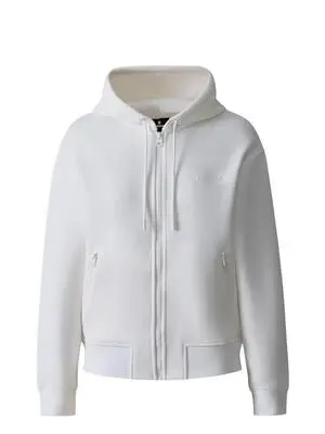 Mackage Kryssa Zip-Up Hoodie White