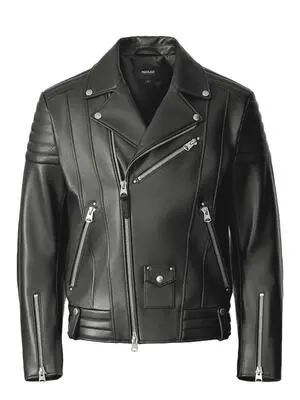 Mackage Kenneth Leather Biker Jacket - Carbon