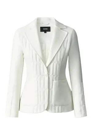 Mackage Leilani Sustainable Wool Tailored Jacket - Cream