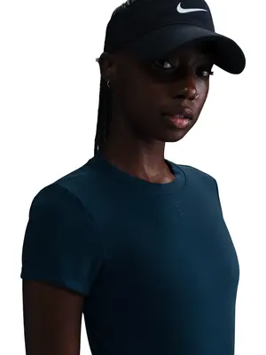 Nike Court Advantage Dri-fit Short-sleeve Tennis Top - Blue