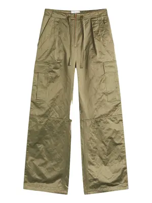 Ami Zipped Cargo Trousers - Loden