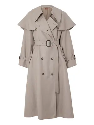 Altuzarra Billie Double-breasted Wool Trench Coat - Neutrals