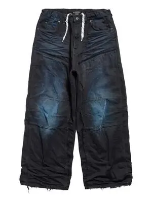 Balenciaga Double Knee Denim Pants - Blue