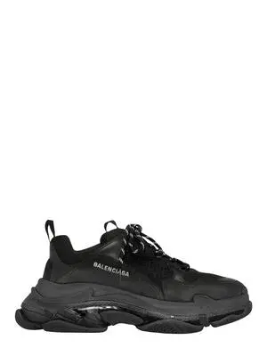 Balenciaga Balenciaga Triple S Clear Sole Sneakers Black