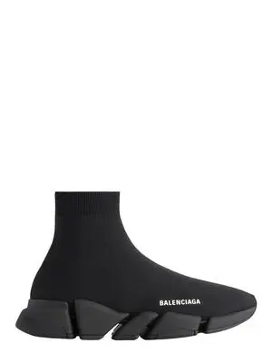 Balenciaga Speed 2.0 Knit Sneakers - Black