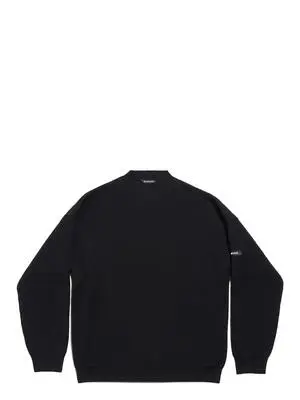 Balenciaga Wool Knit Crewneck Sweater - Black