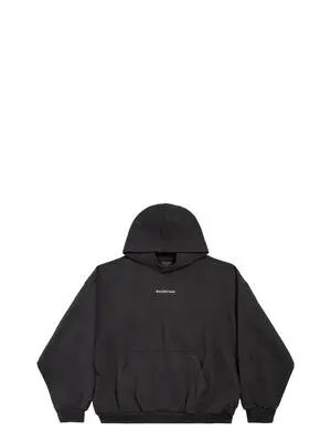 Balenciaga Back Logo Hoodie - Black