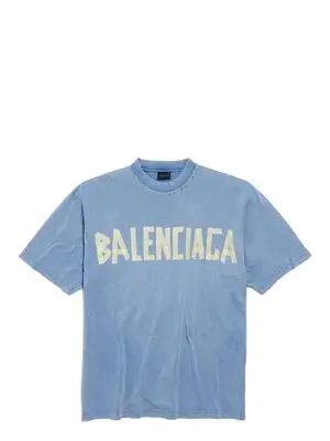 Balenciaga Tape Type T-shirt Medium Fit - Blue