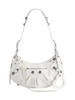 Balenciaga Le Cagole Small Shoulder Bag - White