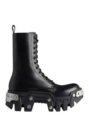 Balenciaga Bulldozer Lace-up Boots - Black