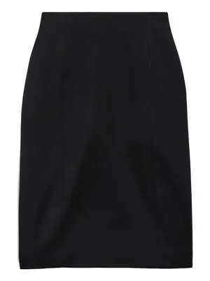 Balenciaga Hourglass Midi Skirt - Black