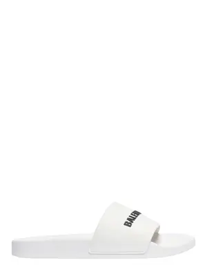 Balenciaga Pool Slide Sandal - White