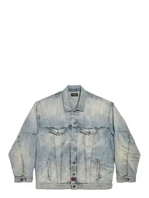 Balenciaga Oversized Denim Jacket - Blue