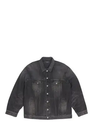 Balenciaga Oversized Japanese Denim Jacket - Black