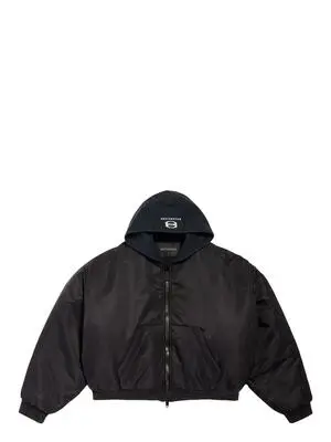 Balenciaga Hooded Bomber - Black