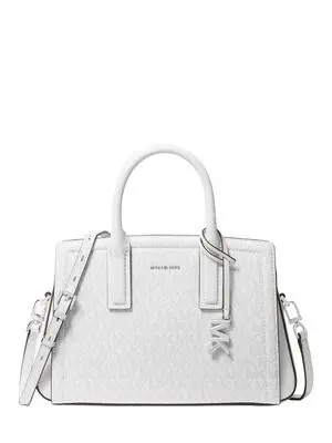 Michael Kors MICHAEL Michael Kors Laila Small Signature Logo Satchel Grey