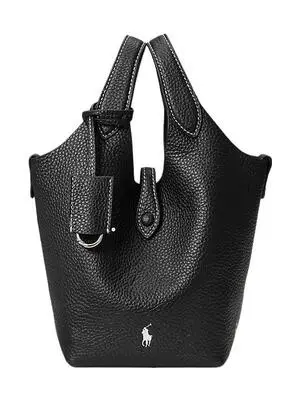 Ralph Lauren Polo Play Leather Small Tote & Crossbody - Black