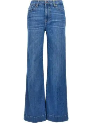 7 For All Mankind Modern Dojo Flare Jeans - Blue