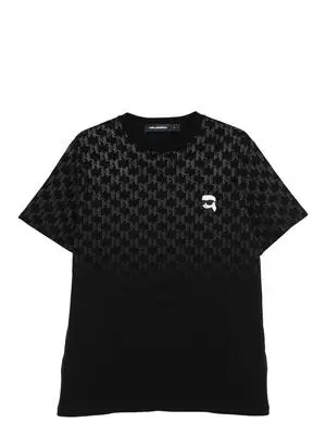 Karl Lagerfeld Kl Monogram T-shirt - Black