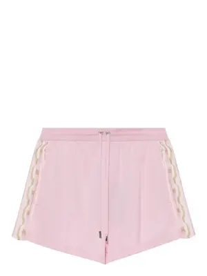 Versace Chain-link Detail Shorts - Pink