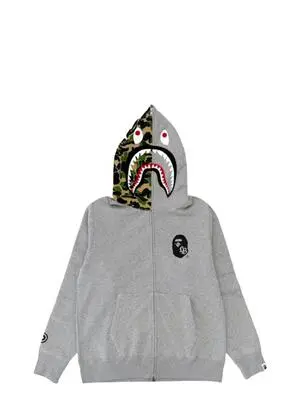 A BATHING APE Bape X Lbwk S15 Shark Full Zip Hoodie Grey