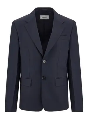 FERRAGAMO Wool Blazer - Blue