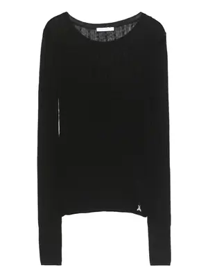 Patrizia Pepe Fine-knit Sweater - Black