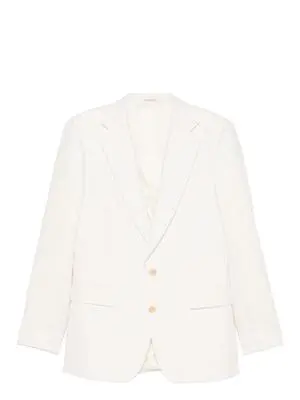 FURSAC Linen Blazer - White