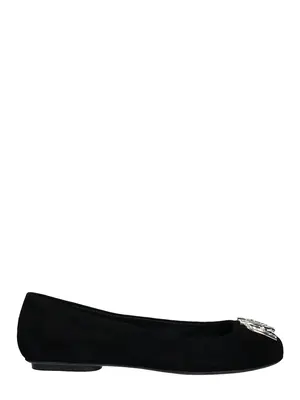 Furla Logo Plaque Ballerinas - Black