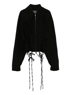 MUGLER Laced Corset Jacket - Black